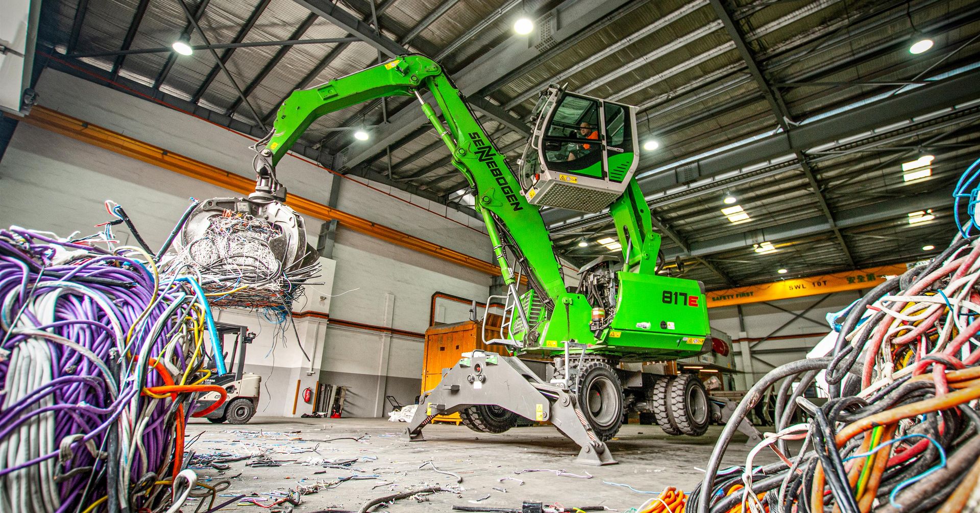 Copper recycling - Material handler used in Singapore!